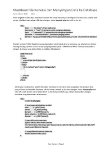 Koneksi Form Ke Database - Repository